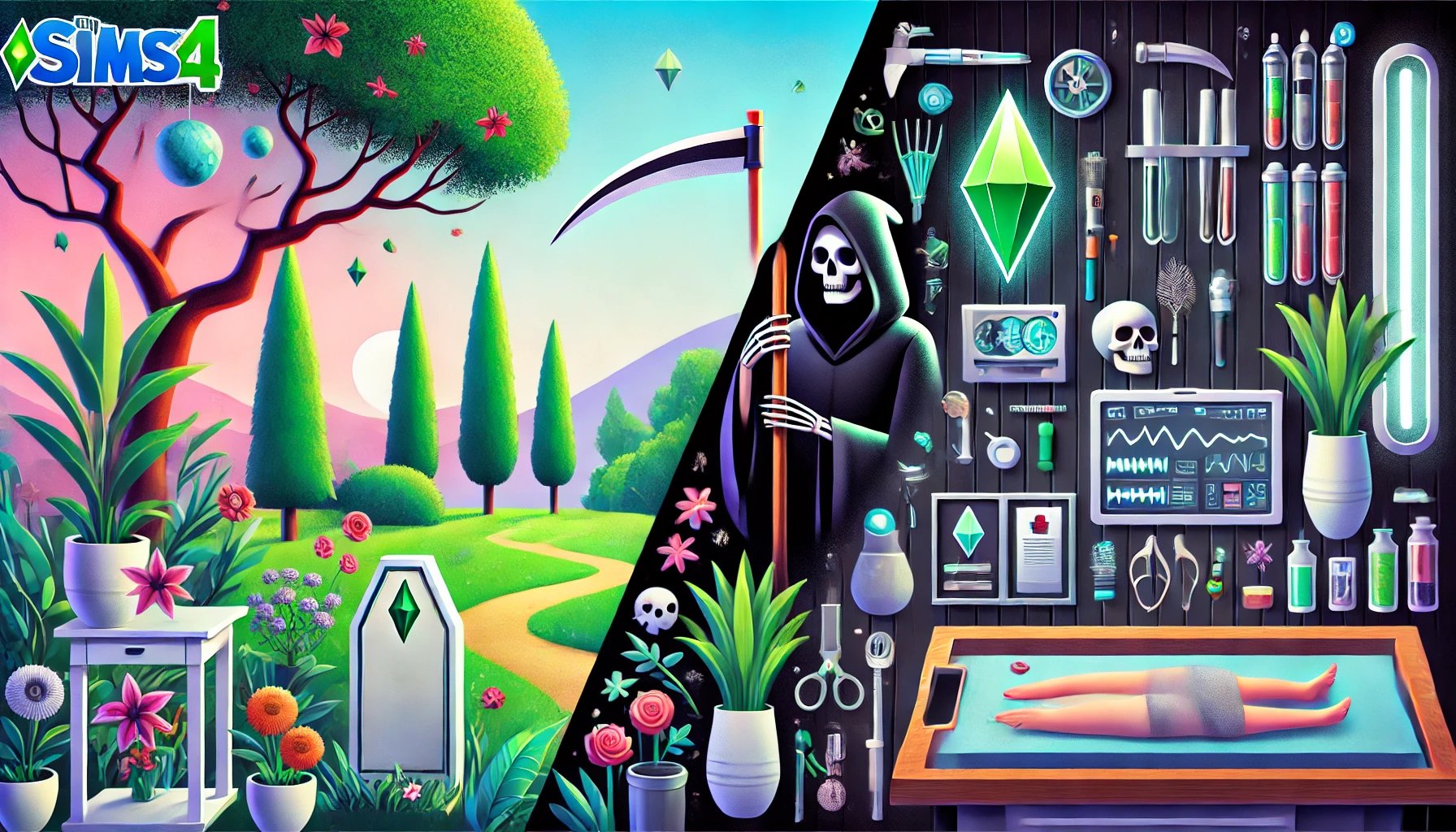 Sims 4’s Life & Death Expansion: Reaper and Mortician Careers Explained ...