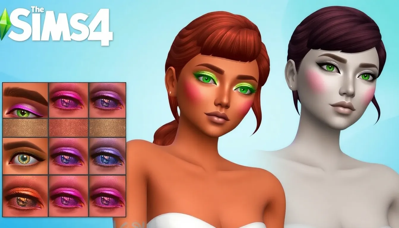 Sims 4 Glow Makeup Set Mod ⇒ Download 18 Radiant Swatches