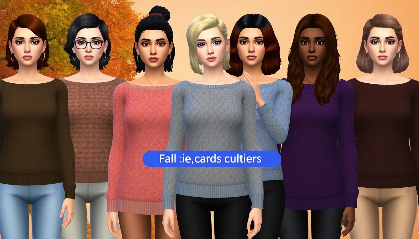 Sims 4 QICC - Sweater Weather Collection Mod ⇒ Download Now