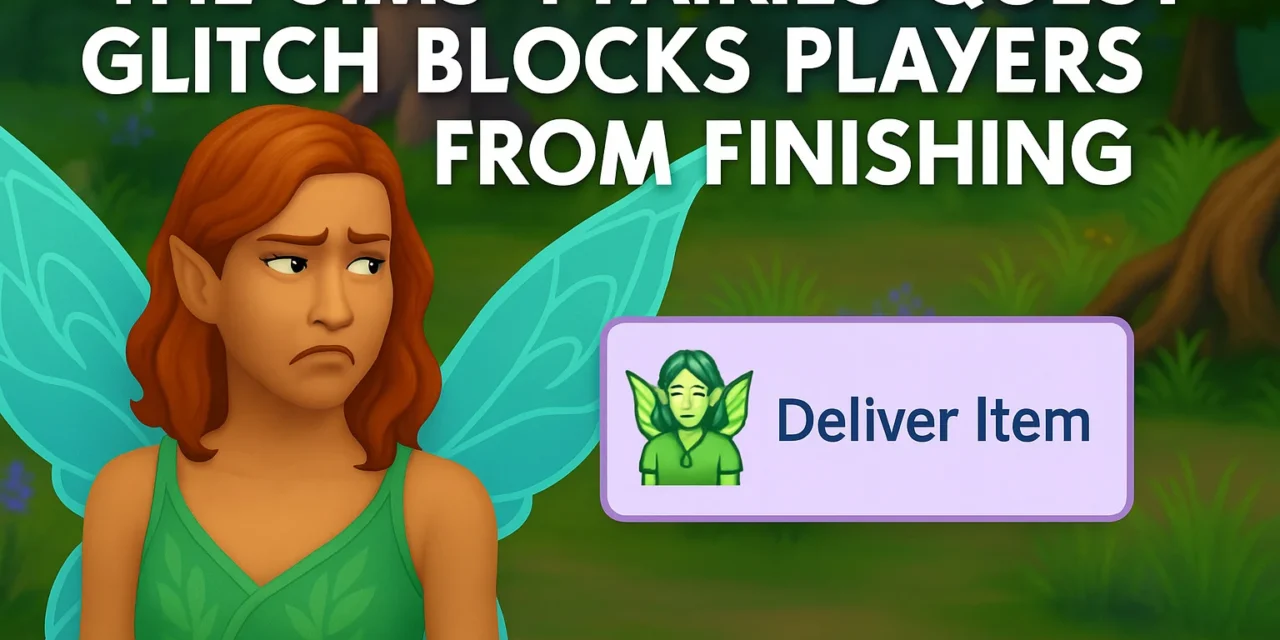 Sims 4 fairies quest glitch blocks players from finishing quick ⇒ Sims4Life
