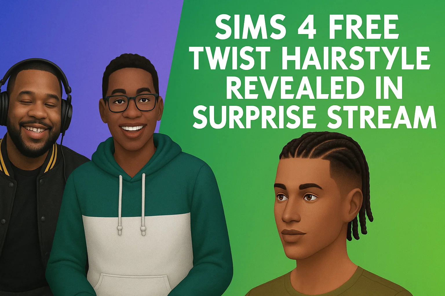 Sims 4 free twist hairstyle revealed in surprise stream ⇒ Sims4Life