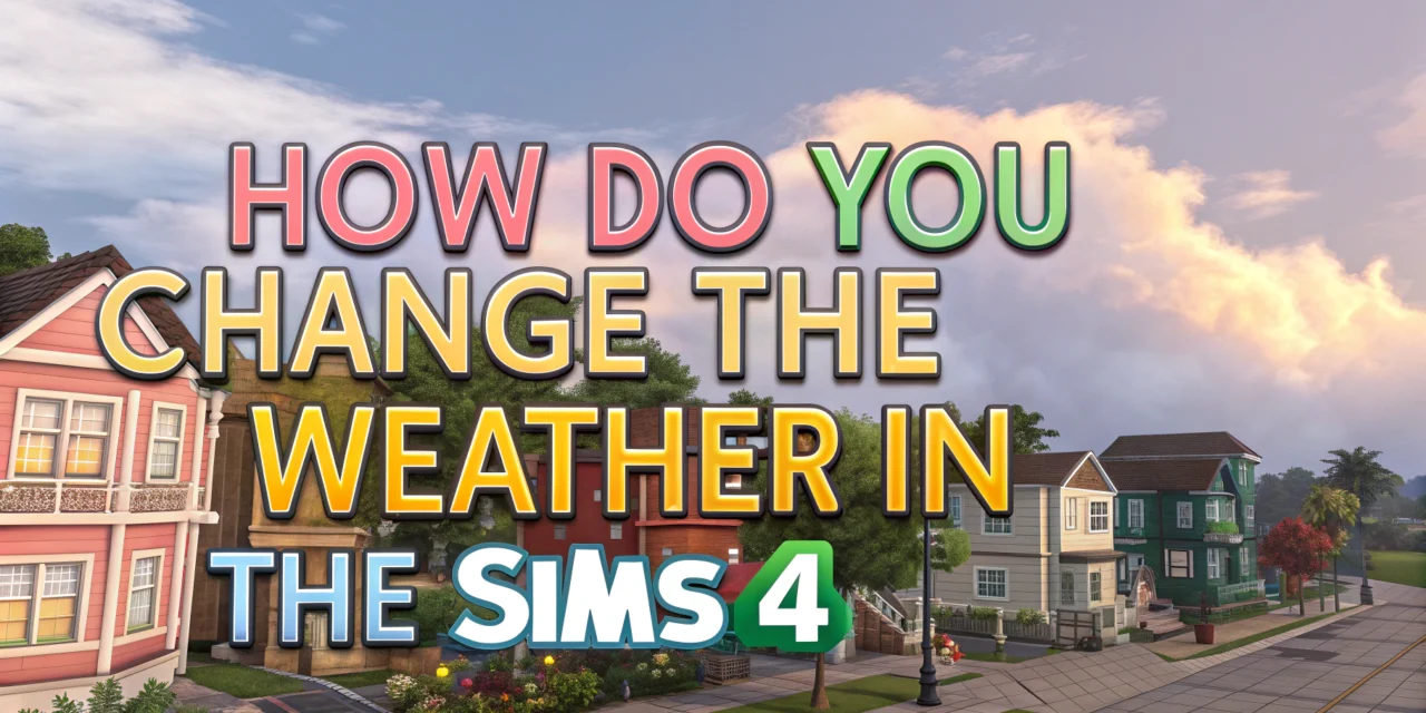 Change the Weather in The Sims 4 ⇒ Learn Easy Steps Now