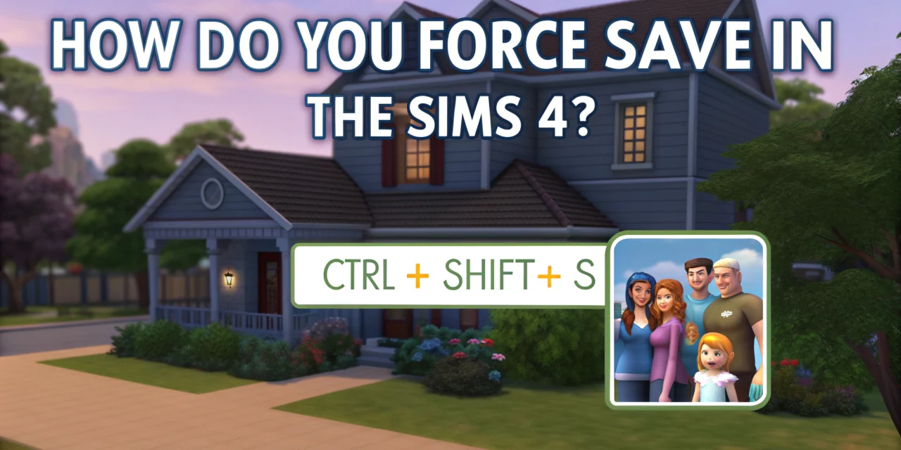 Force Save in The Sims 4 ⇒ Learn the Best Shortcuts Now