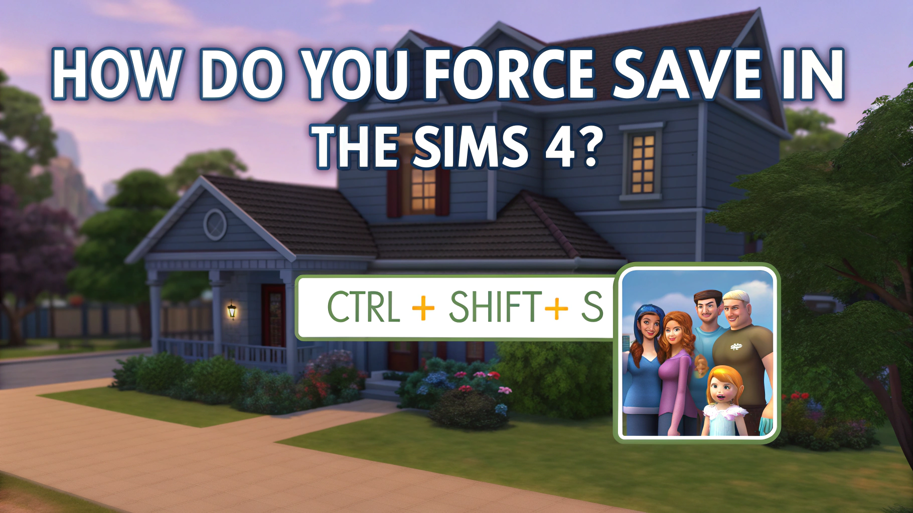 Force Save in The Sims 4 ⇒ Learn the Best Shortcuts Now