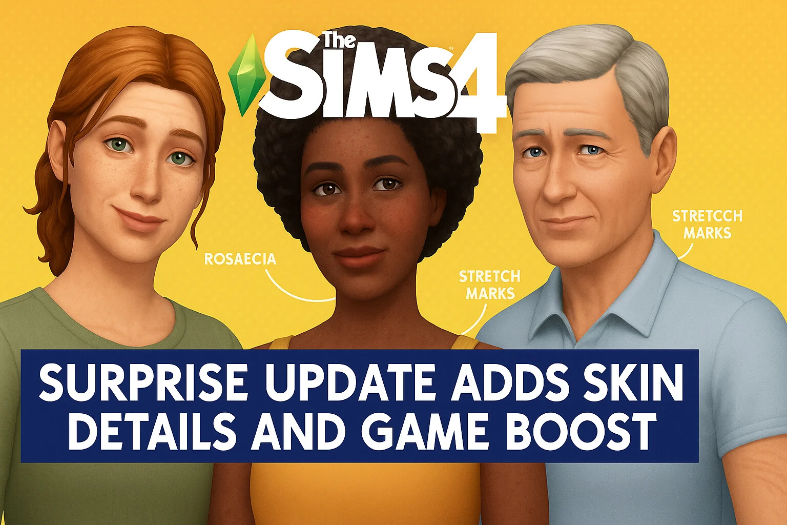 Sims 4 surprise update adds skin details and game boost ⇒ Sims4Life