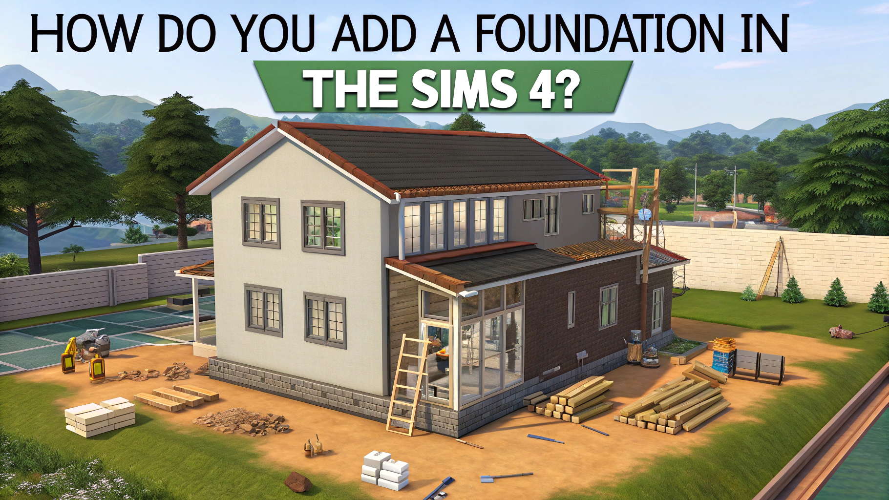 Add a Foundation in Sims 4 ⇒ Step-by-Step Guide to Build Now