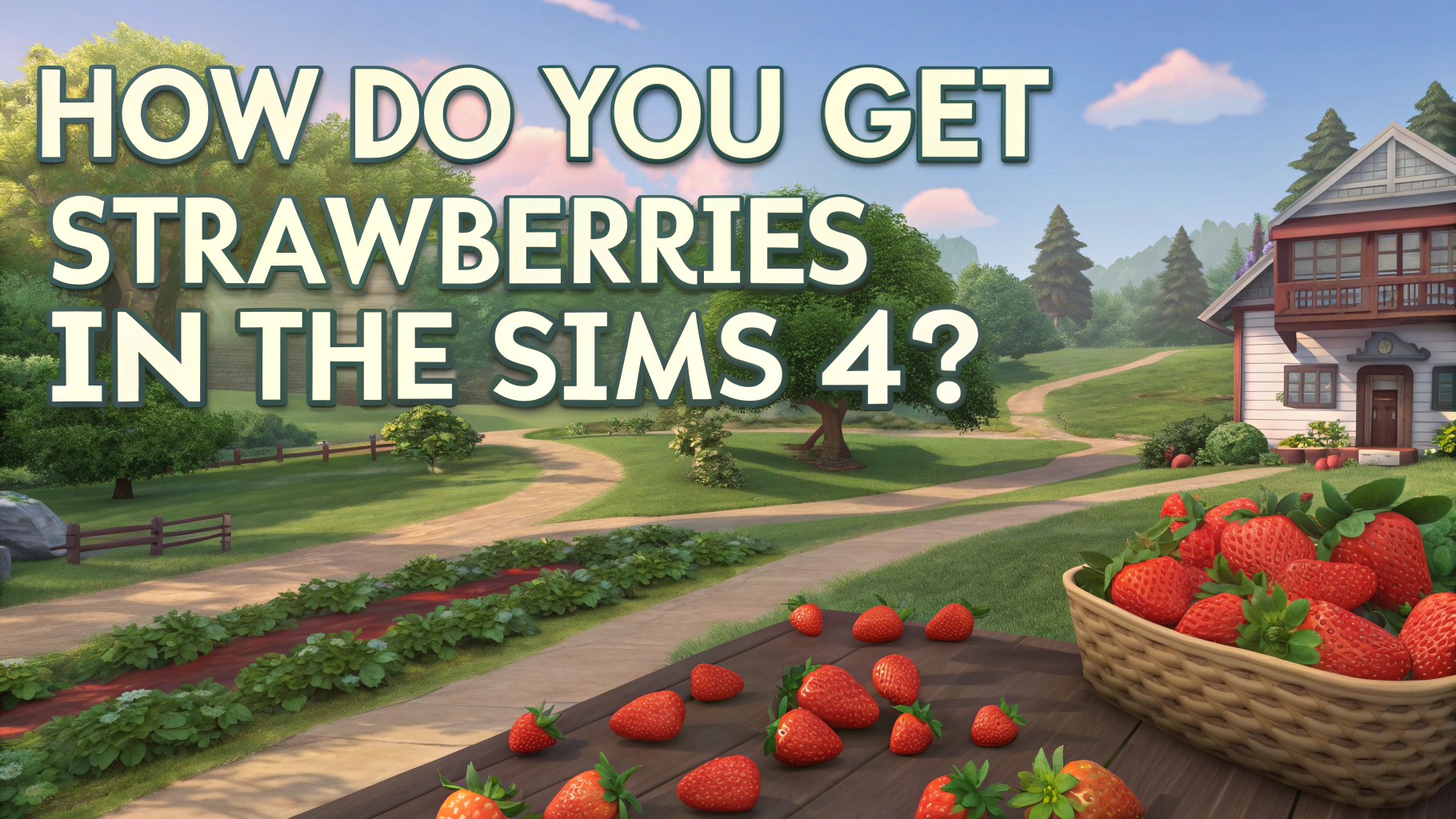 Get Strawberries in The Sims 4 ⇒ Easy Guide & Top Tips